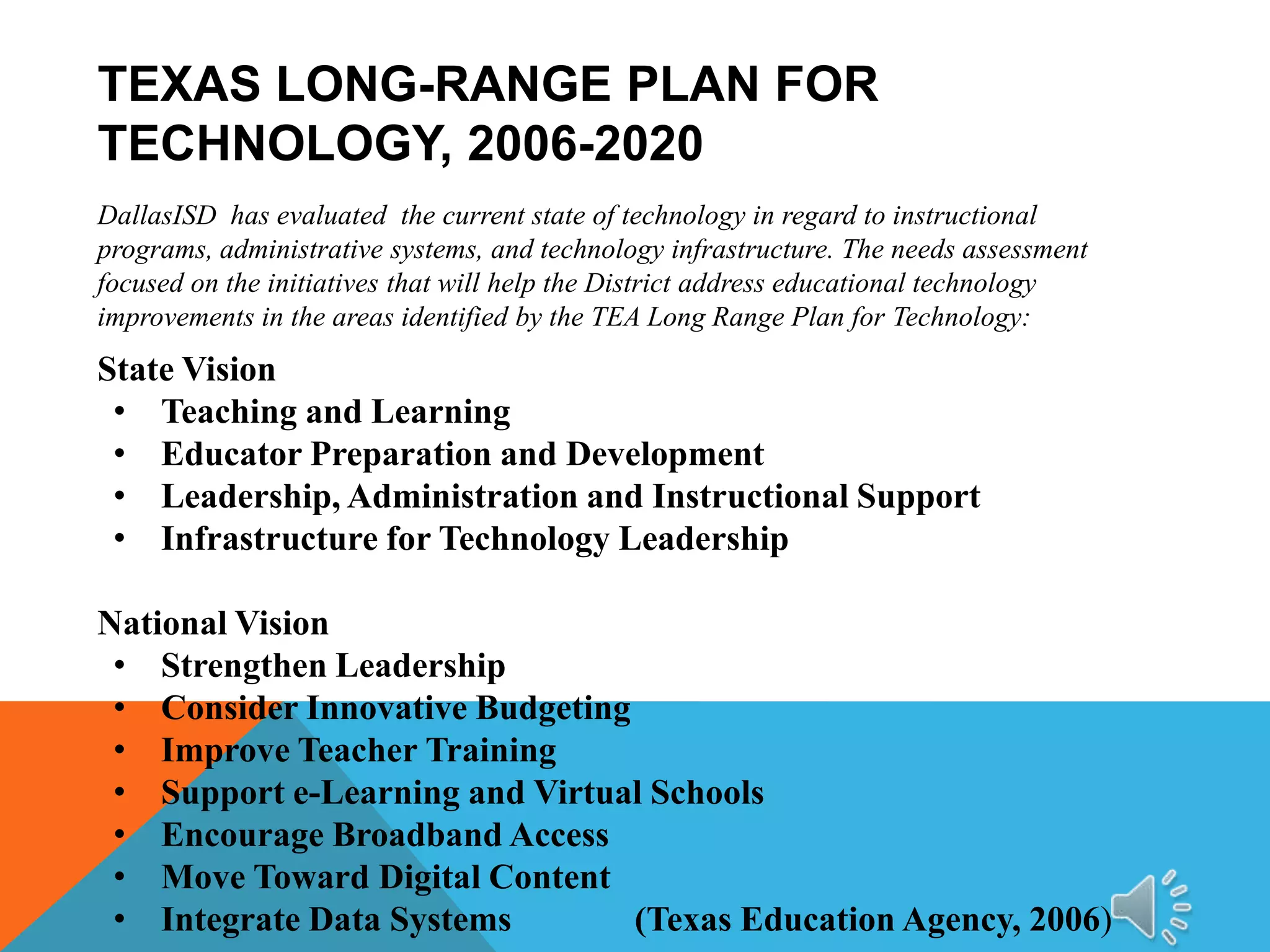 Dallas isd technology plan | PPTX