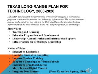 Dallas isd technology plan | PPTX