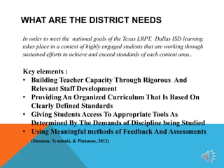 Dallas isd technology plan | PPT