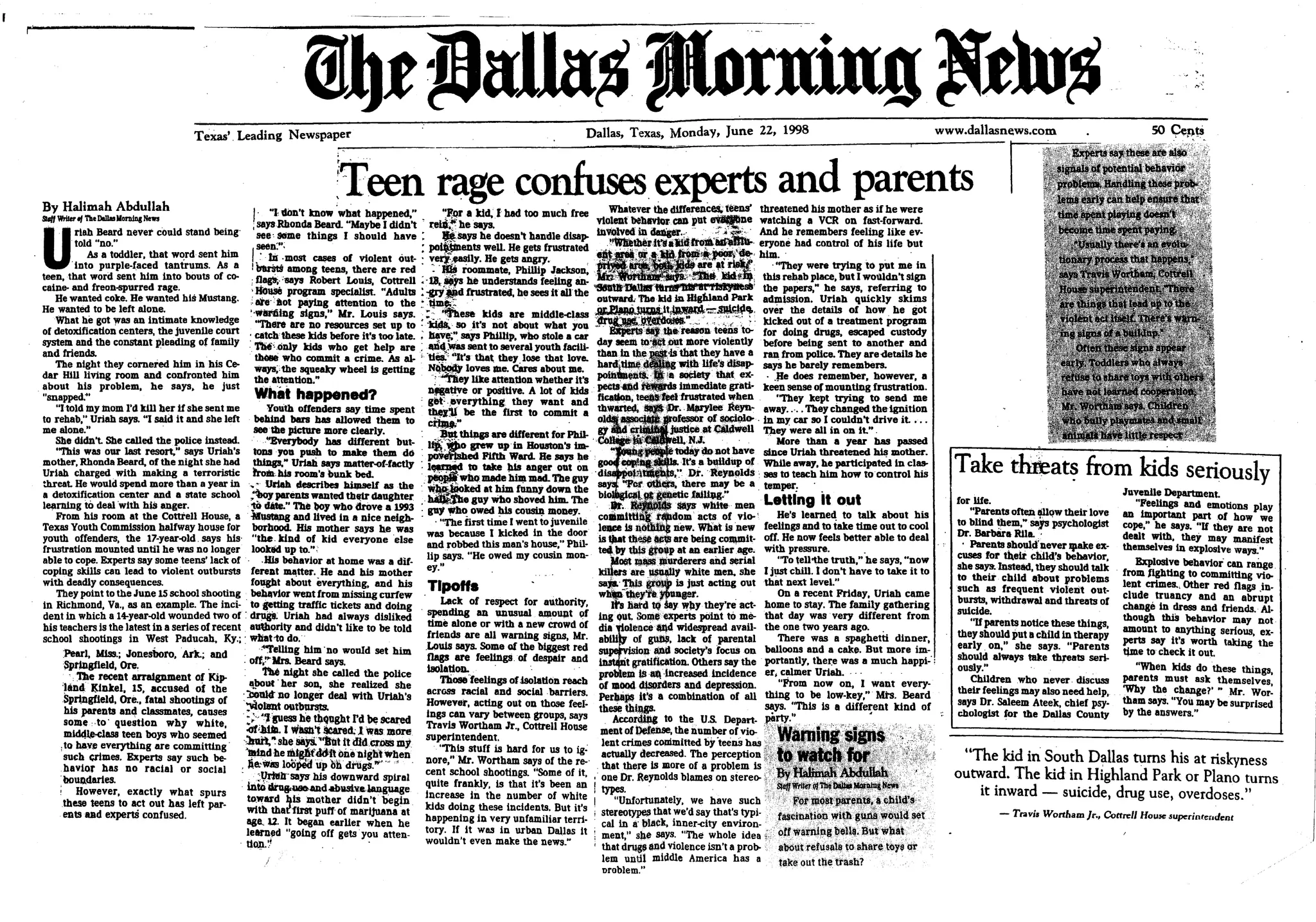 Dallas Morning News Article | PDF
