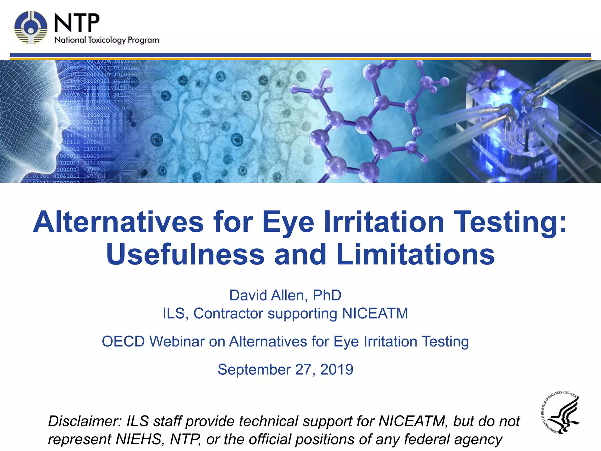 OECD Webinar | OECD Alternatives to in vivo eye irritation testing ...
