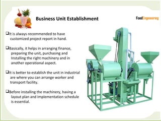 Dal Milling Profitable Food Processing Business Idea | PPT