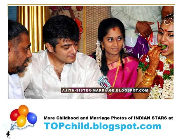 tamil actor ajith kumar sister marriage album | PPT | Movies | Entertainment