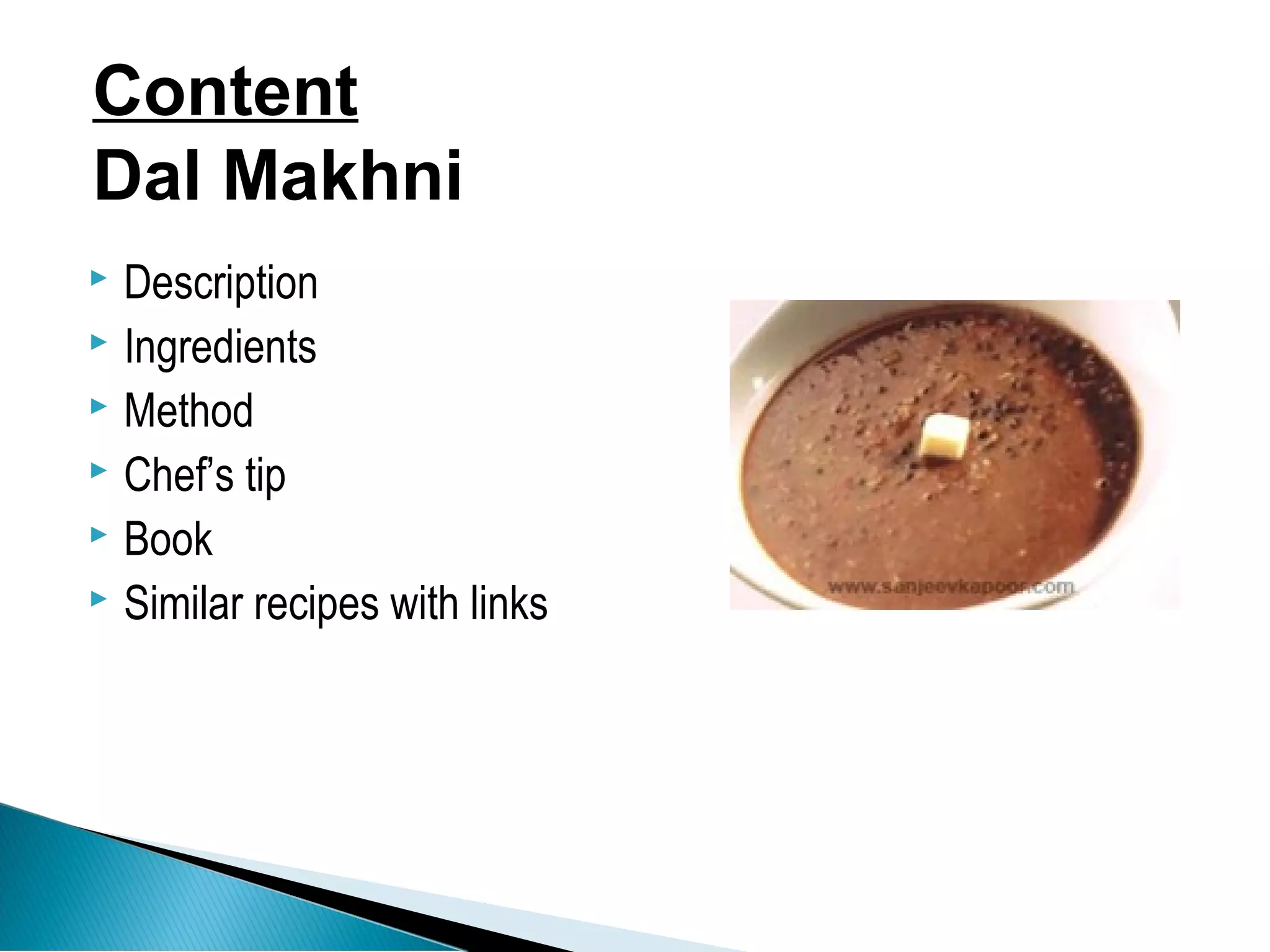 Dal makhni | PPT
