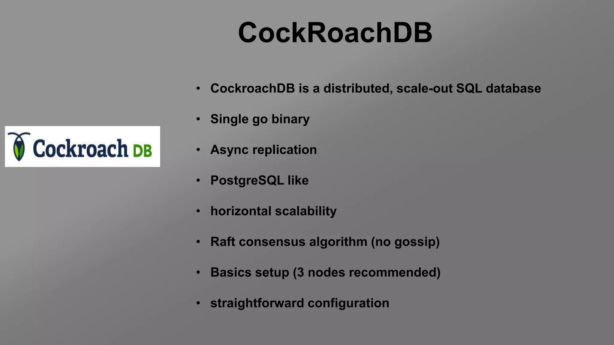 Dalmatinerdb And Cockroachdb Monitoring Plataform Ppt