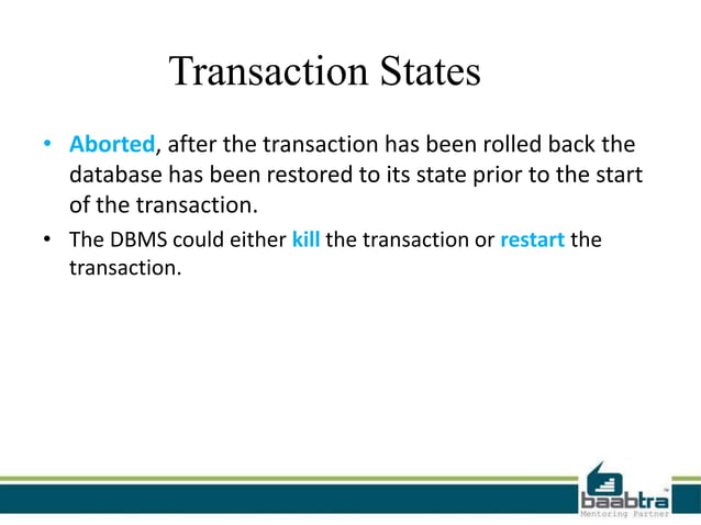 Database Abstraction Layer and Transaction in Stored procedures | PPTX | Databases | Computer ...