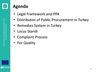 Ahu Meryem Daloglu, SIGMA Public procurement review bodies conference ...