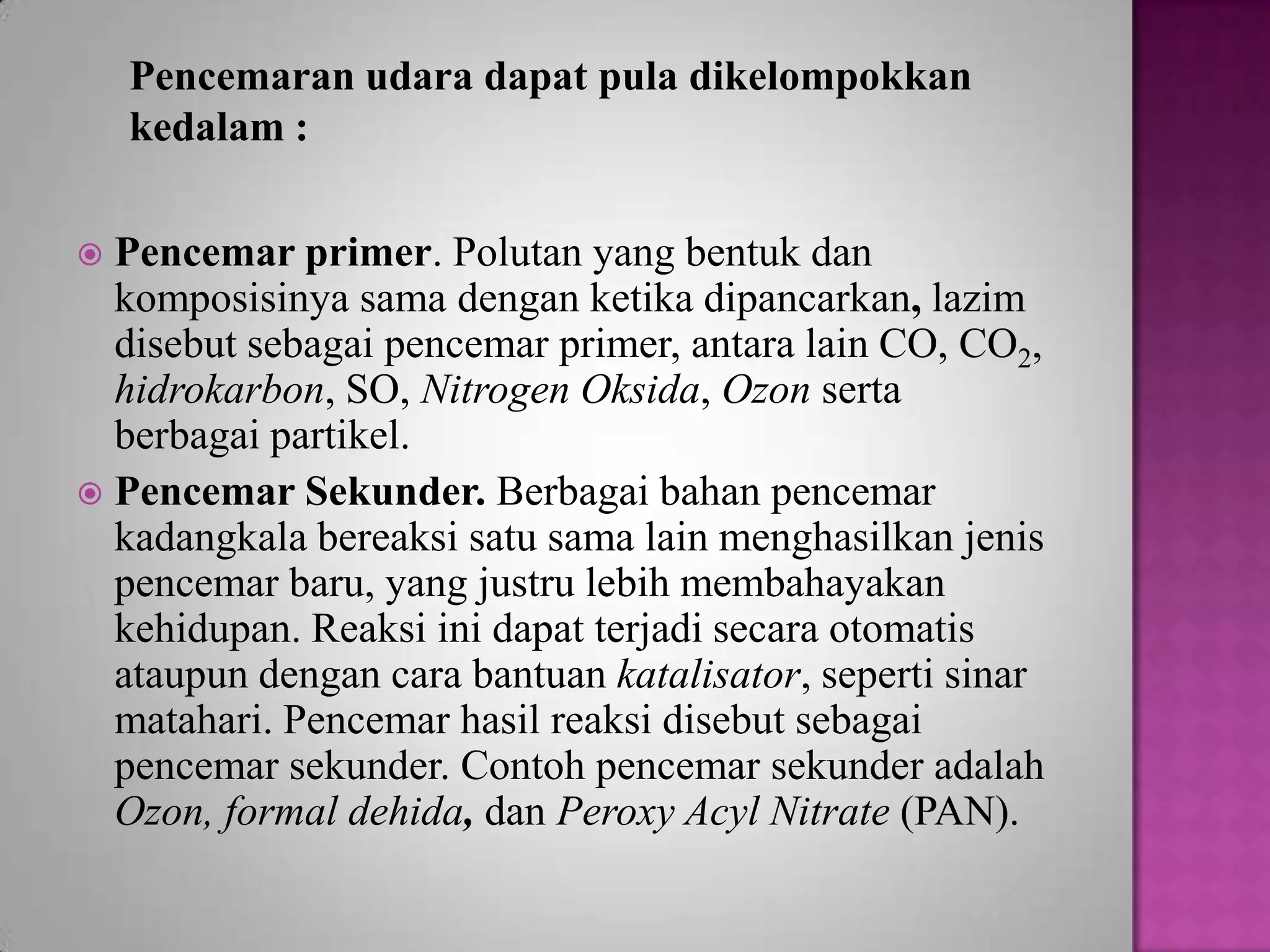 Dal penanggulangan pencemaran udara | PPTX