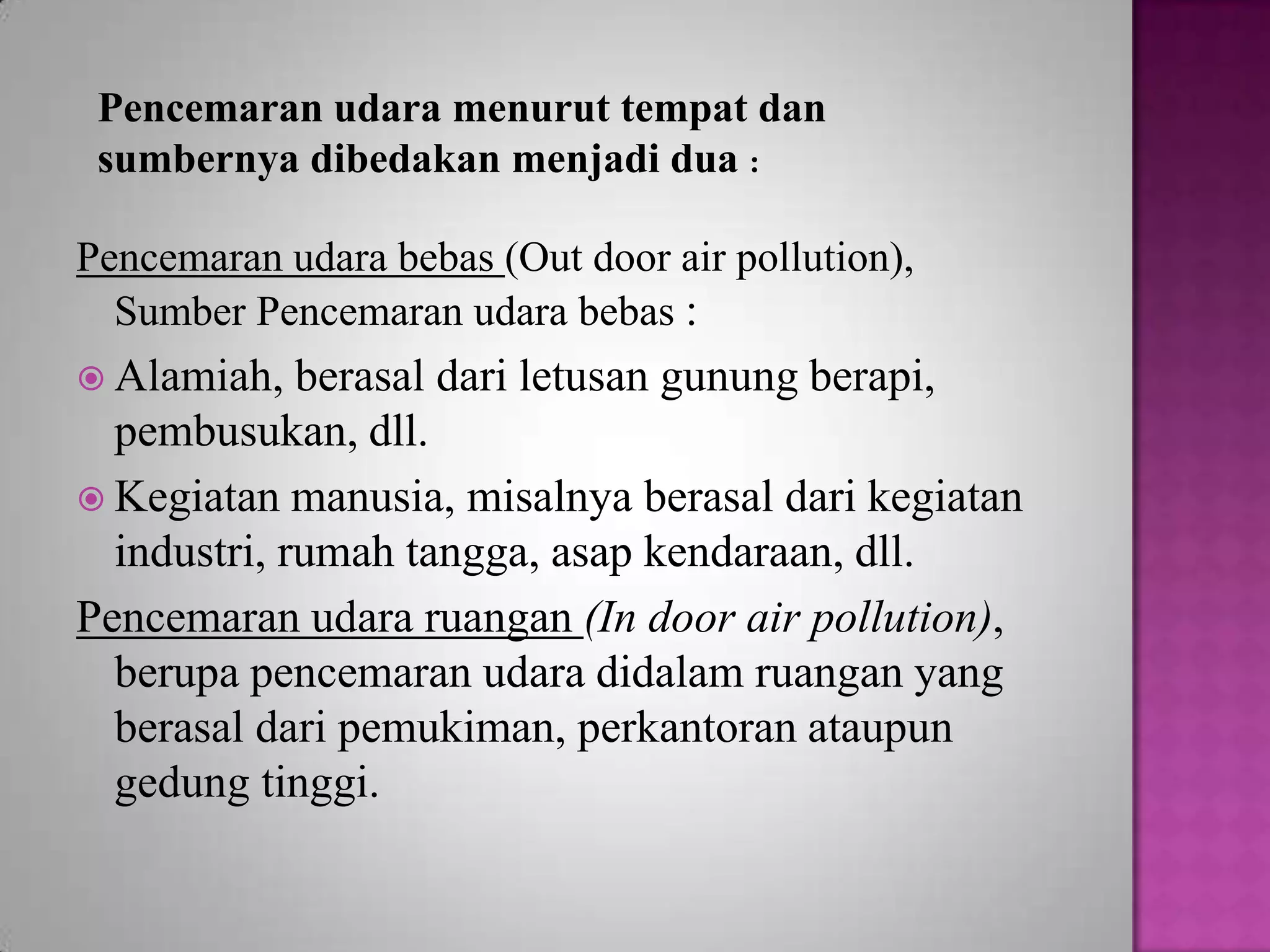 Dal penanggulangan pencemaran udara | PPTX