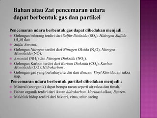 Dal penanggulangan pencemaran udara | PPTX