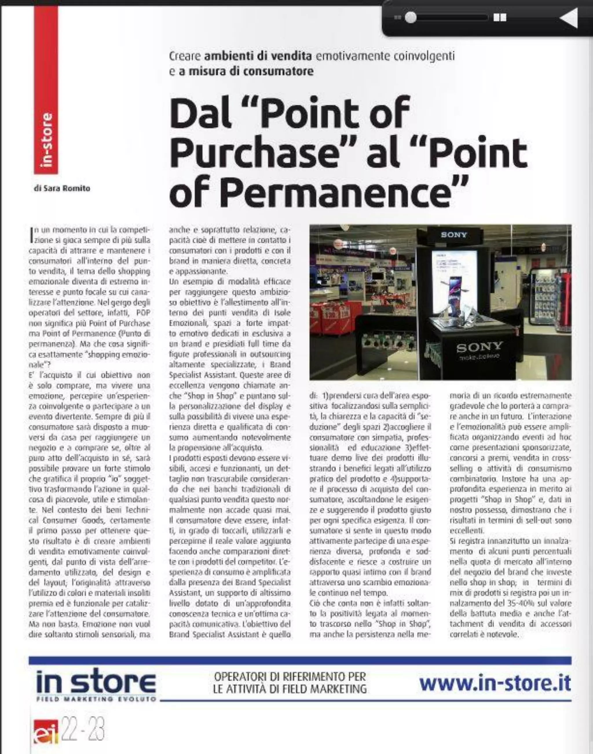 Dal point of purchase al point of permanence | PDF