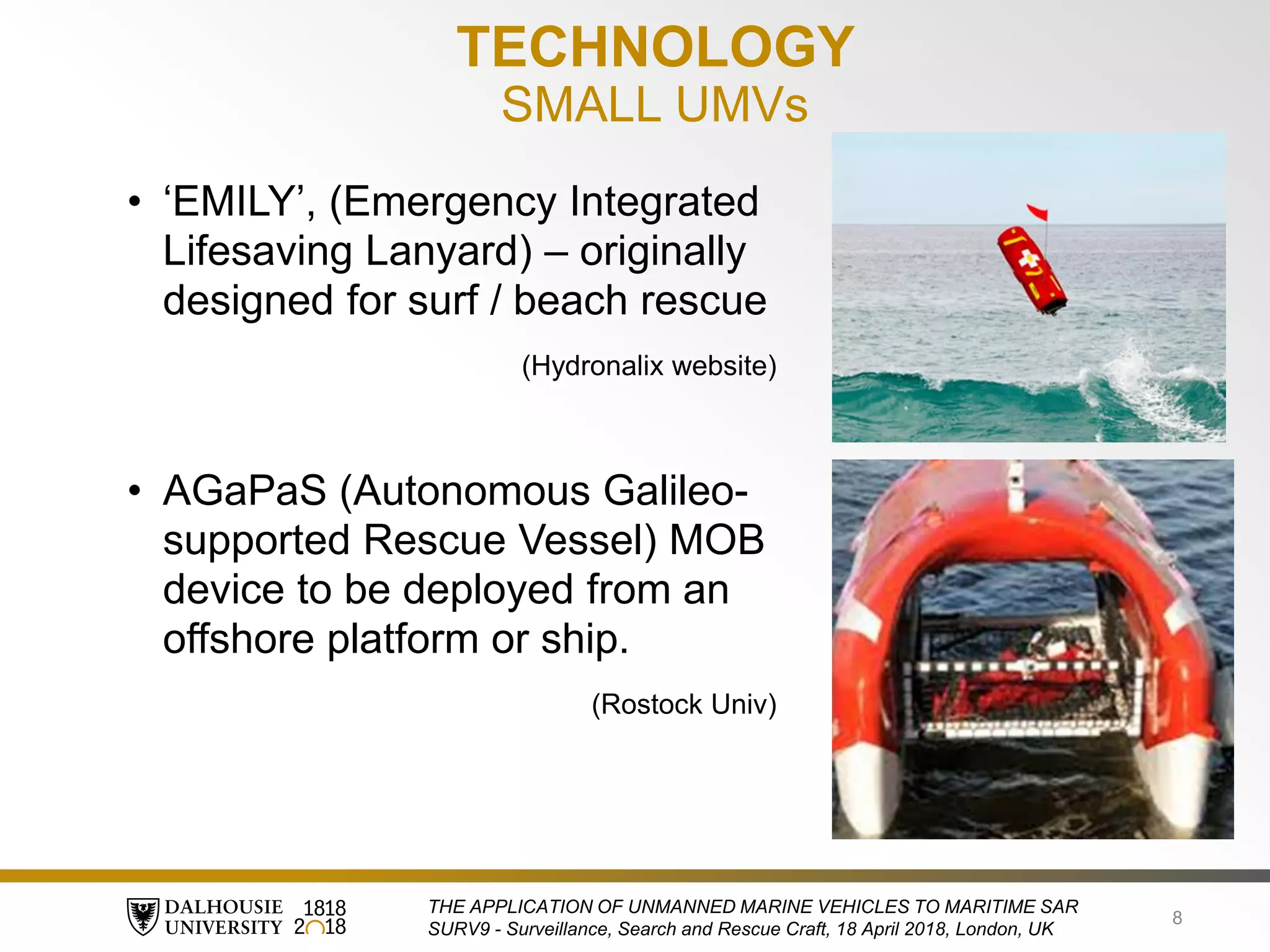 The Application of Unmanned Marine Vehicles to Maritime Search and ...