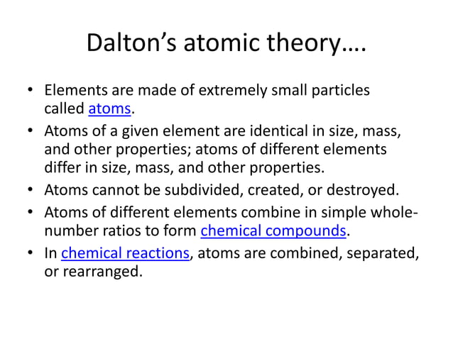 Dalton and bohr - chemistry pro. | PPTX