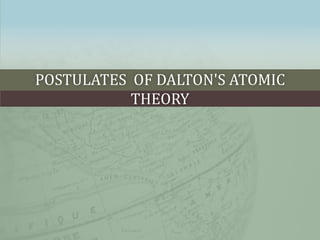 Dalton Atomic Theory | PPTX