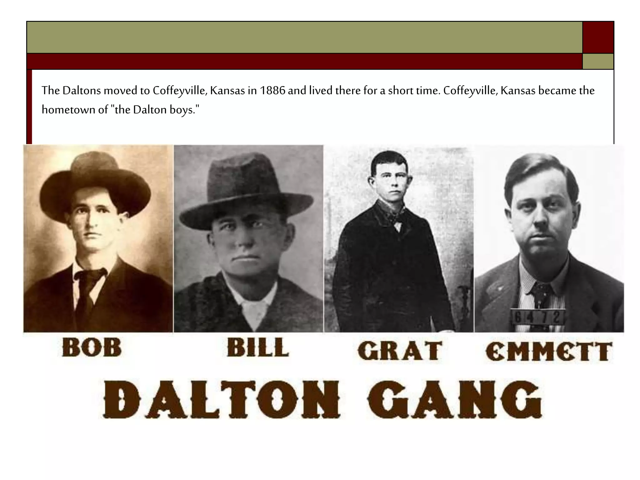 Dalton brothers , dalton gang | PPT | Western | Genres