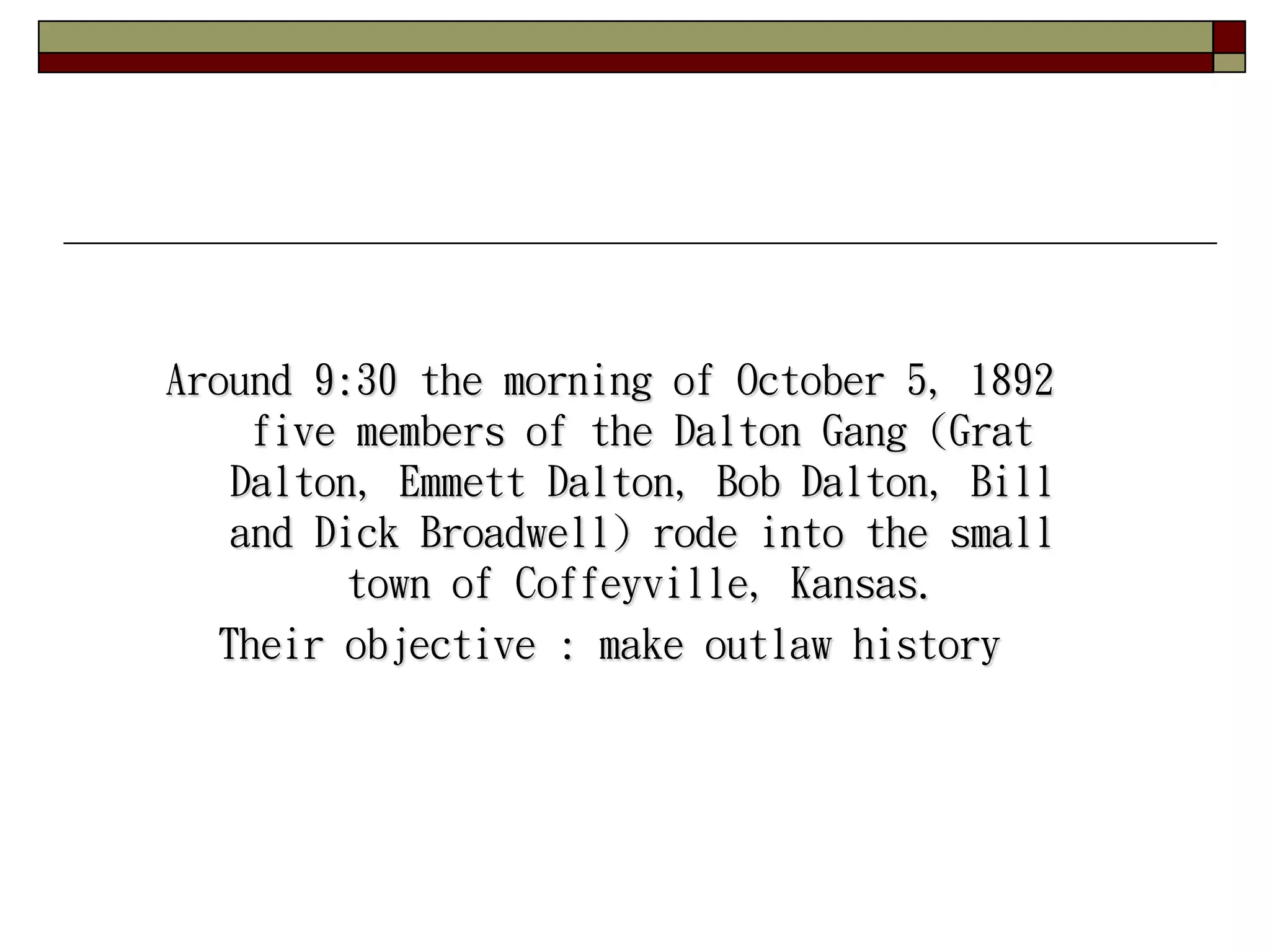 Dalton brothers , dalton gang | PPT | Western | Genres