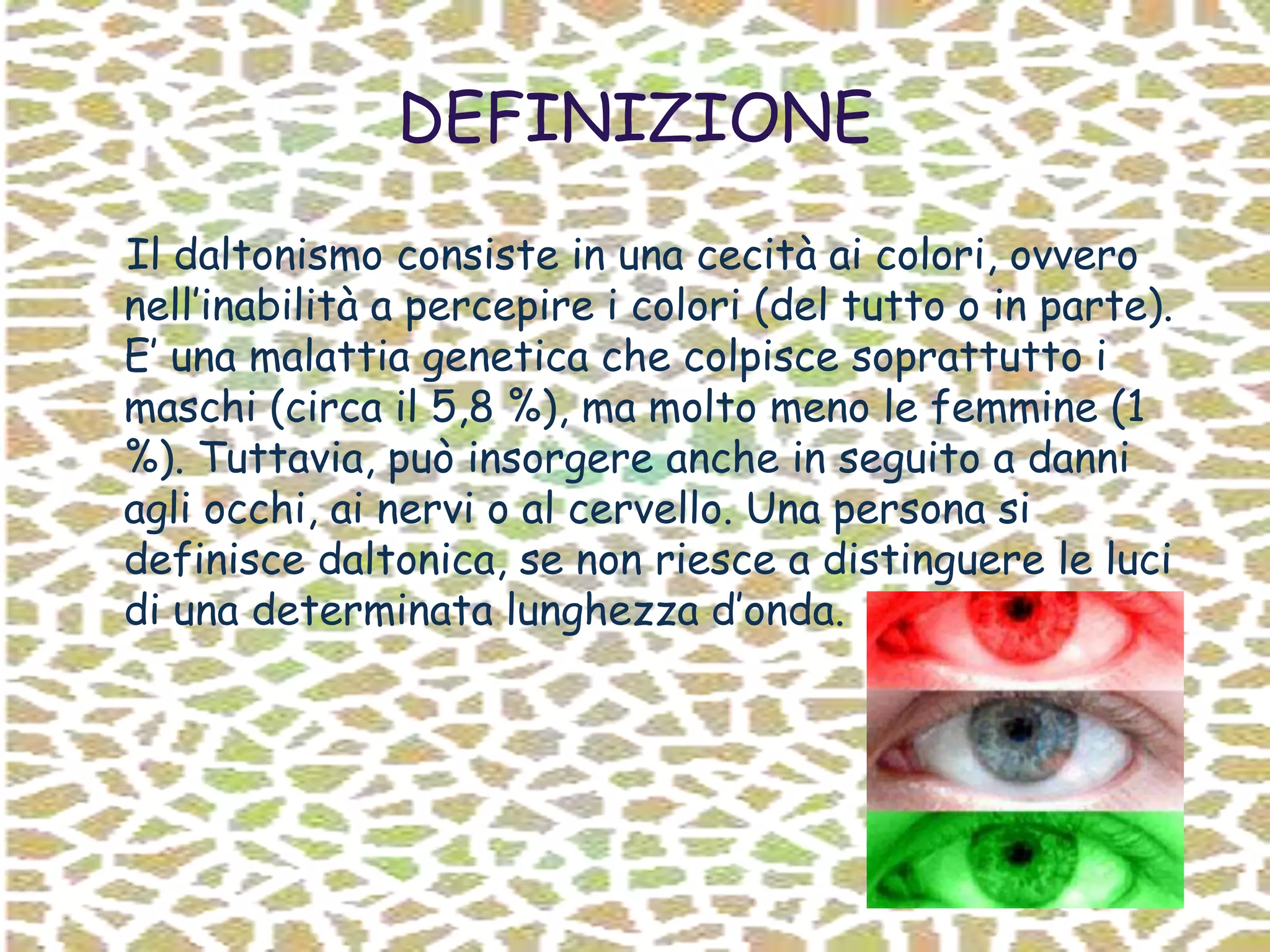 Daltonismo margherita m | PPTX