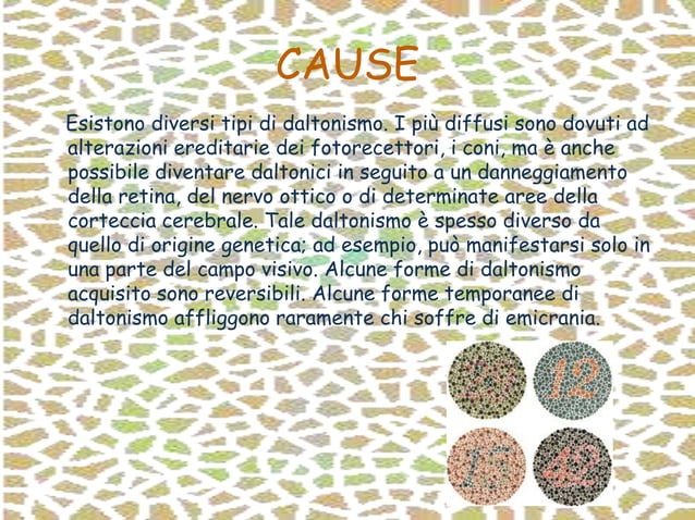 Daltonismo margherita m | PPT