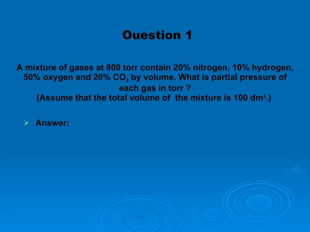 Dalton’S Law Of Partial Pressure | PPT