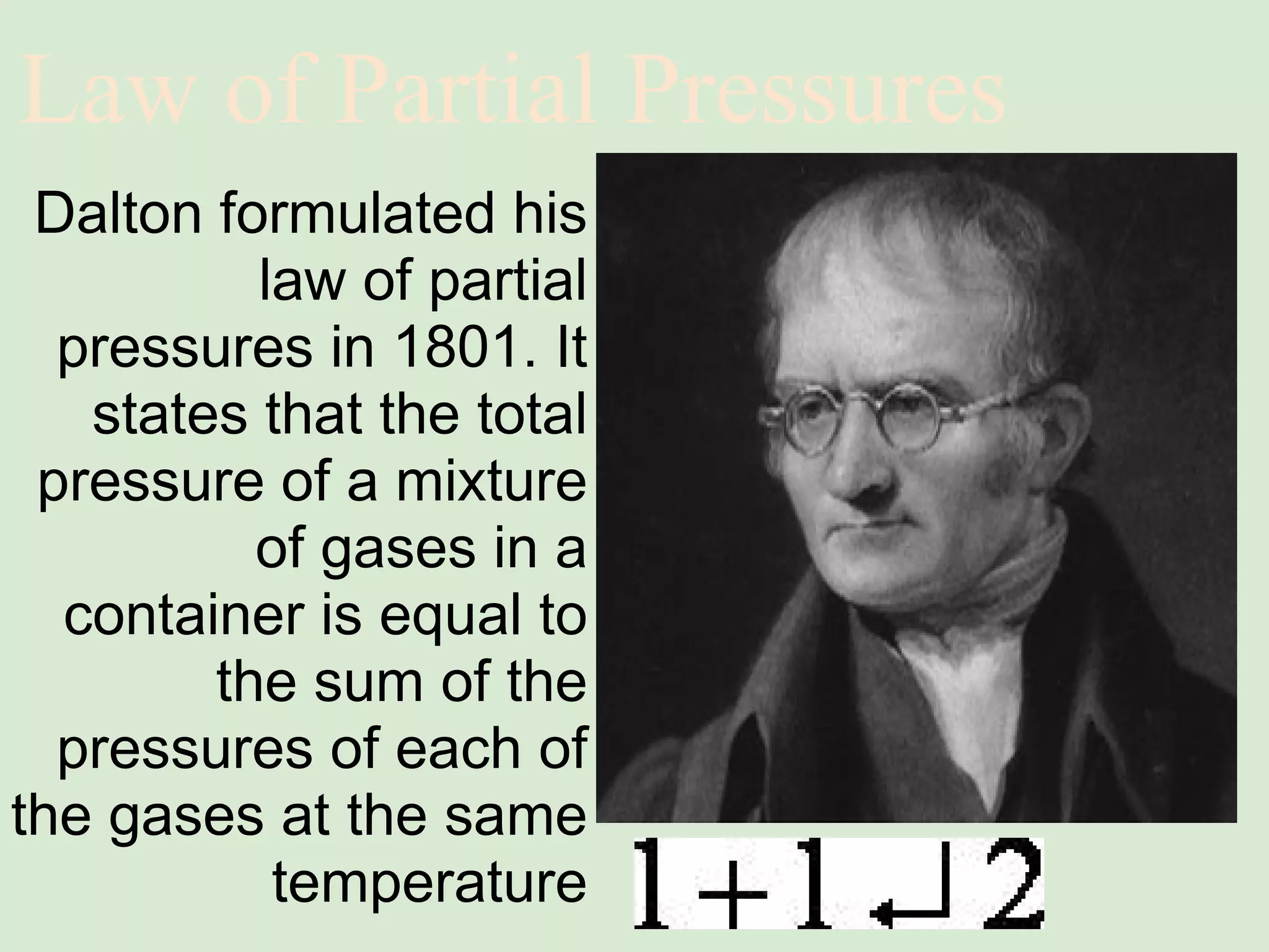 Dalton's Law of Partial Pressures | PPT