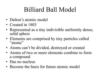 Dalton’s Atomic Model | PPTX