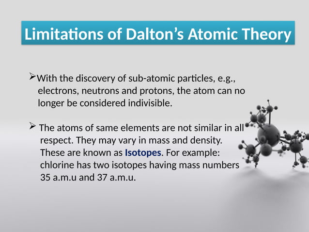 daltonsatomictheory-power point presentation | PPT