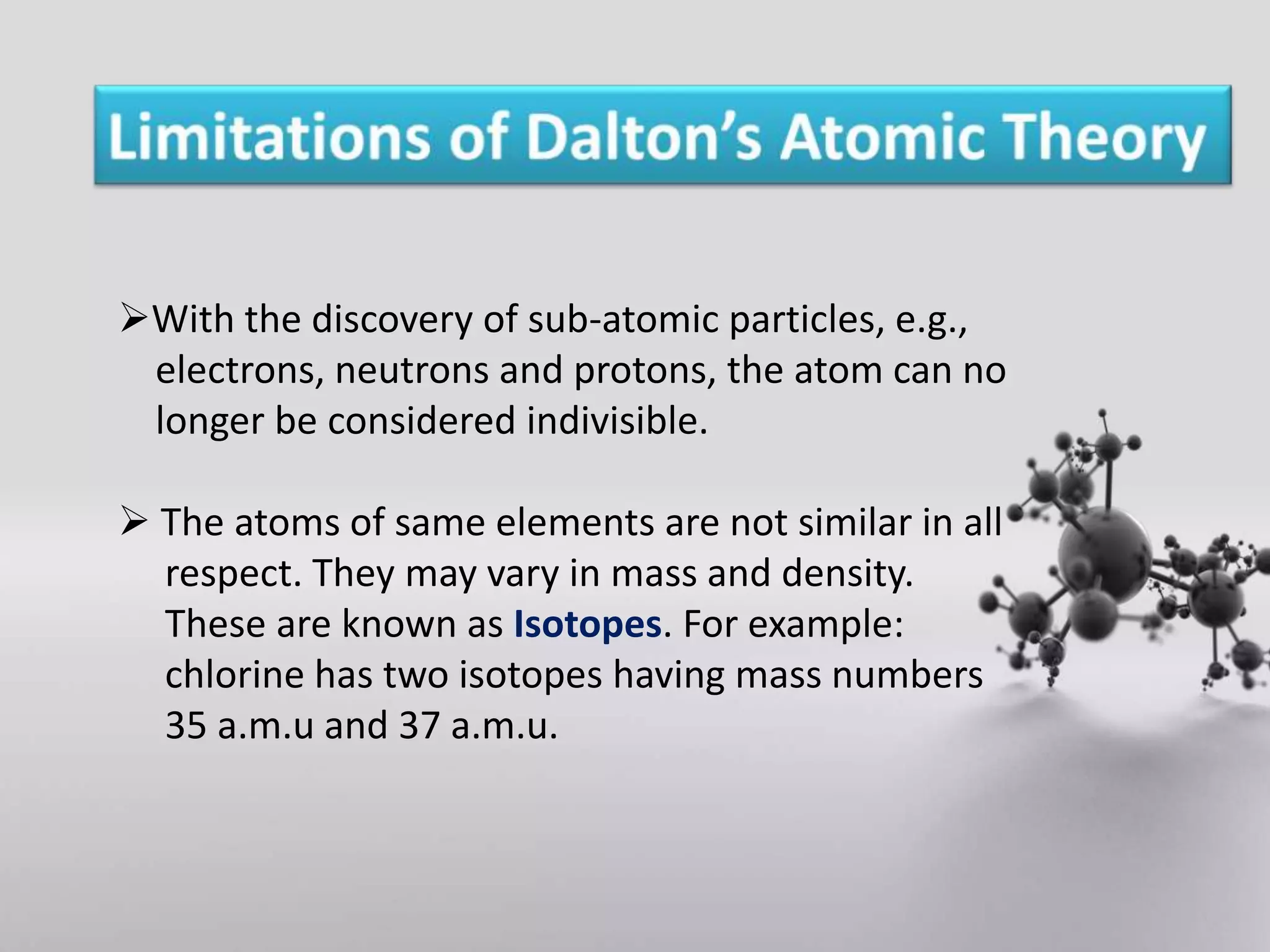 Dalton's Atomic Theory | PPTX