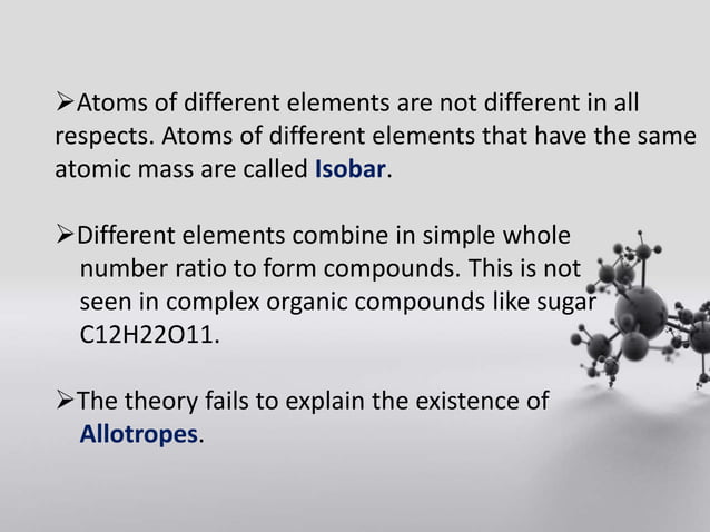 Dalton's Atomic Theory | PPTX | Chemistry | Science