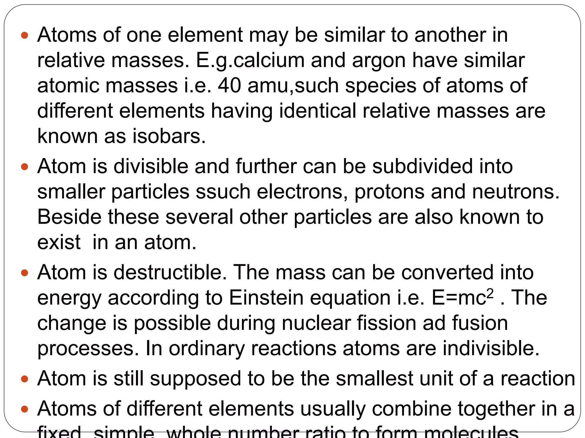 Daltons atomic theory | PPTX