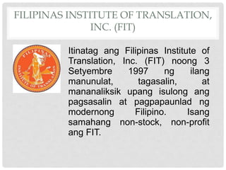 salita ng taon | PPT