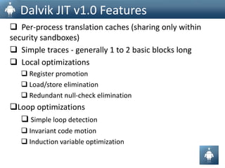 Dalvik Vm & Jit | PPTX