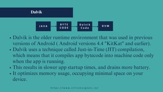 Dalvik vs ART For Android Runtime for Embedded Systems | PPT
