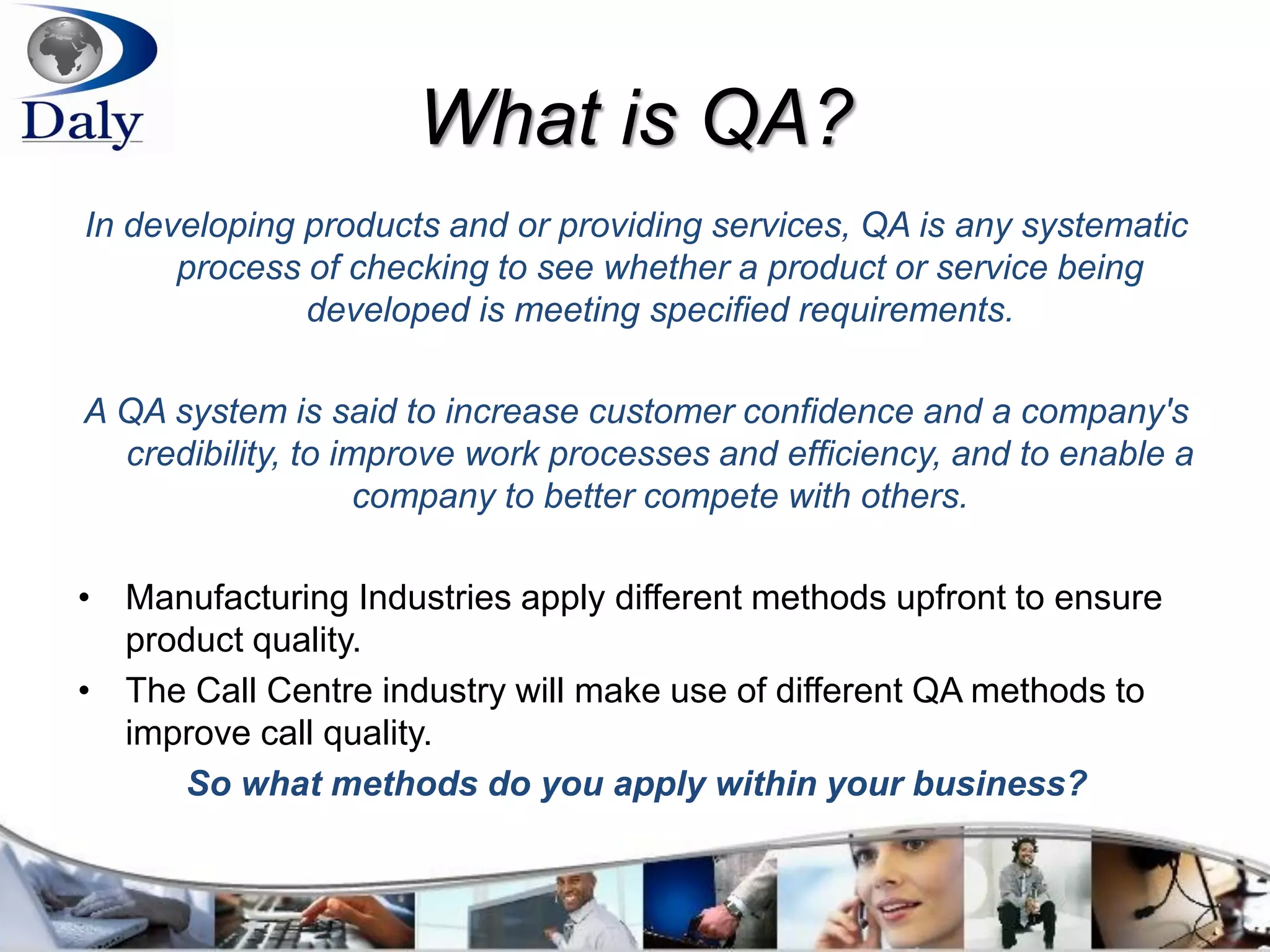 Daly: Quality Assessments | PPT