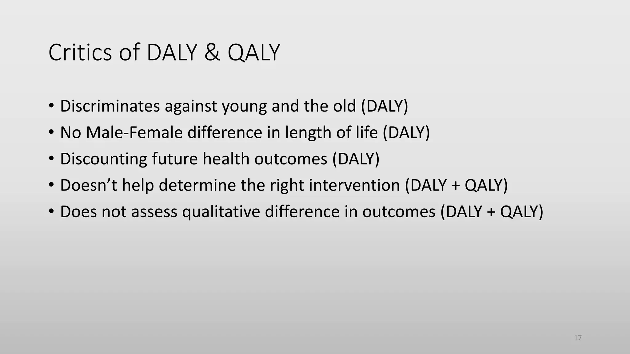 DALYs and QALYs by samrat gurung | PPTX
