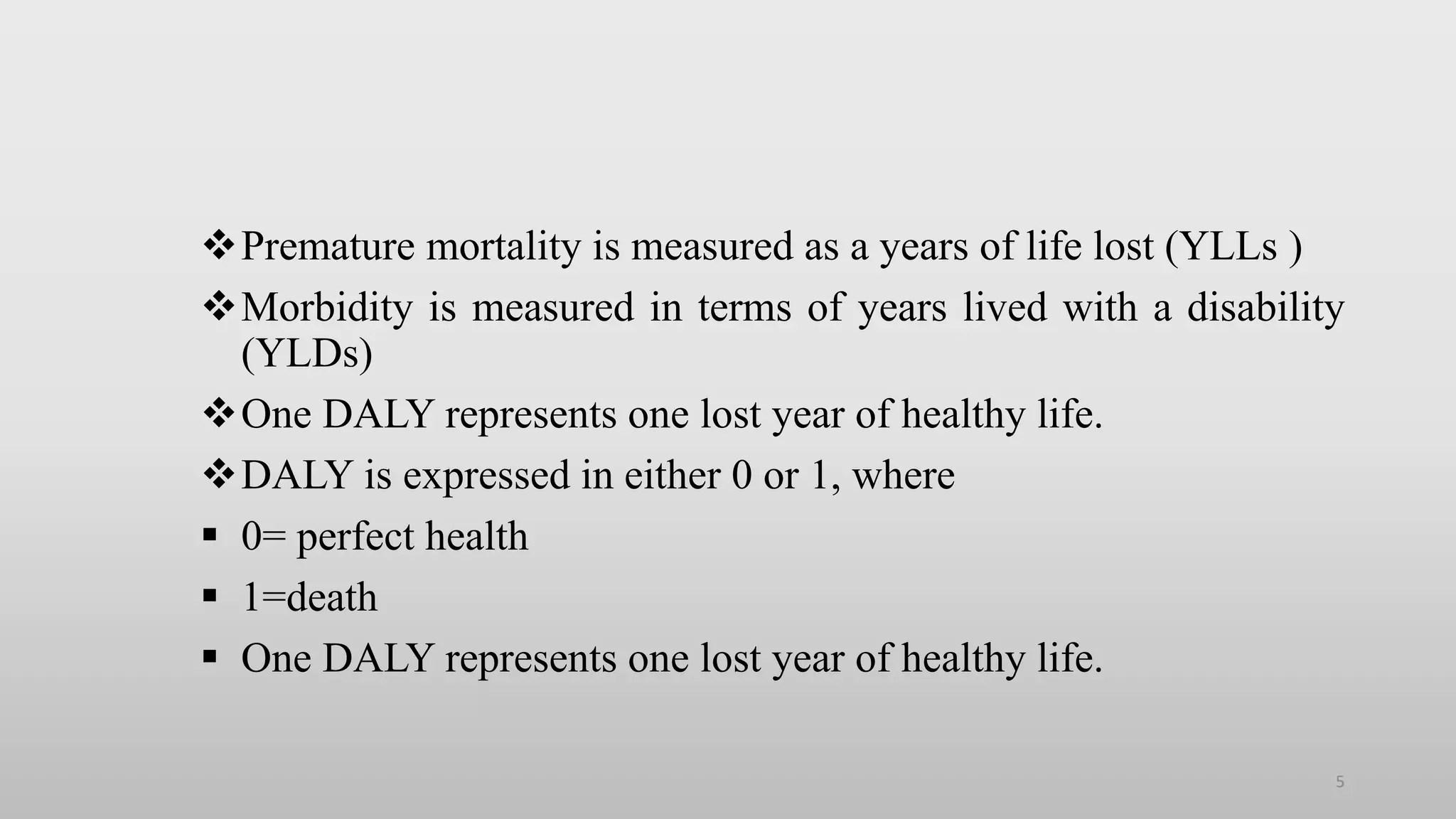 DALYs and QALYs by samrat gurung | PPTX