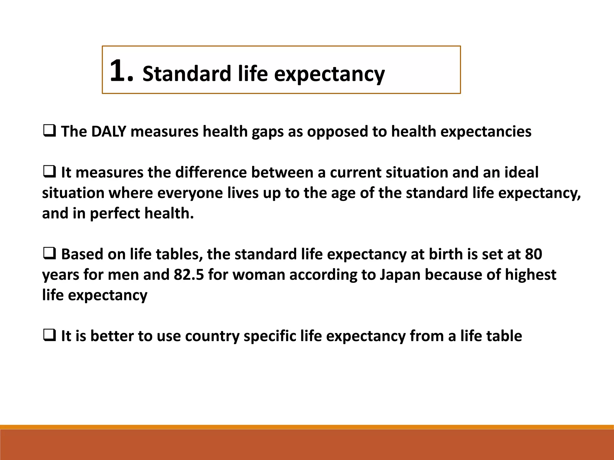 Disability Adjusted Life Years | PPTX