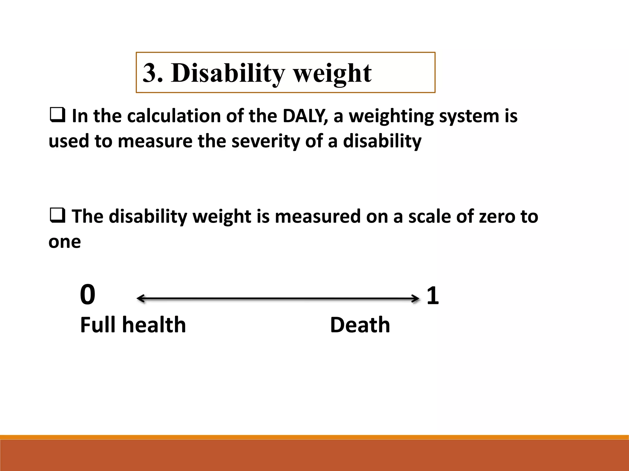 Disability Adjusted Life Years | PPTX
