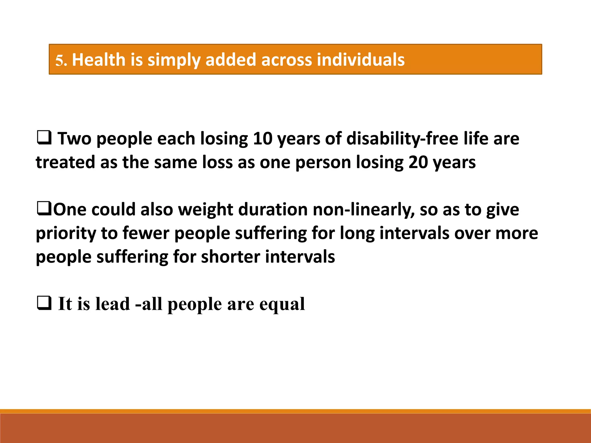 Disability Adjusted Life Years | PPTX