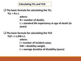 Disability Adjusted Life Years | PPTX