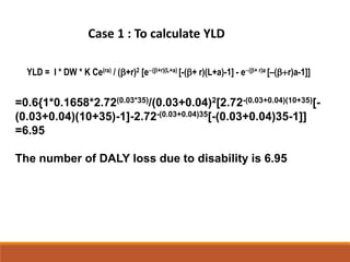 Disability Adjusted Life Years | PPTX