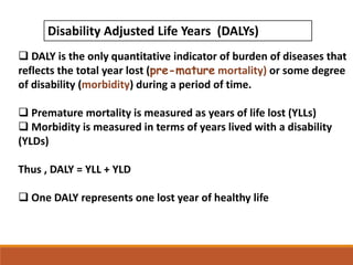 Disability Adjusted Life Years | PPTX