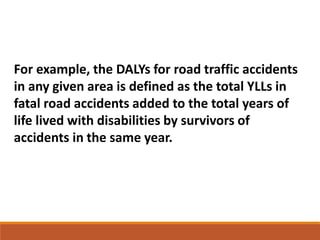 Disability Adjusted Life Years | PPTX