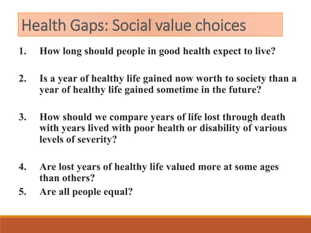 Disability Adjusted Life Years | PPTX | Diseases and Conditions ...