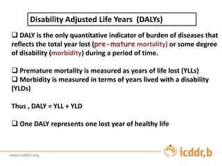 Disabilty Adjusted Life Years(DALYs) | PDF