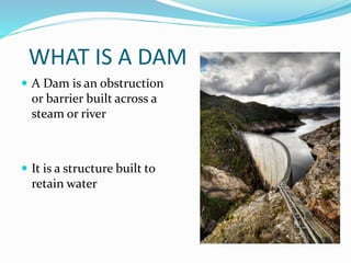 Dam - Classification based on structure | PPTX