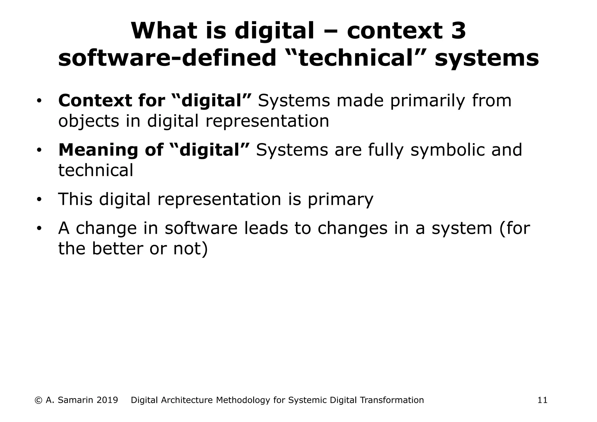 Digital Architecture Methodology for Systemic Digital Transformation (Smart Cities are an ...