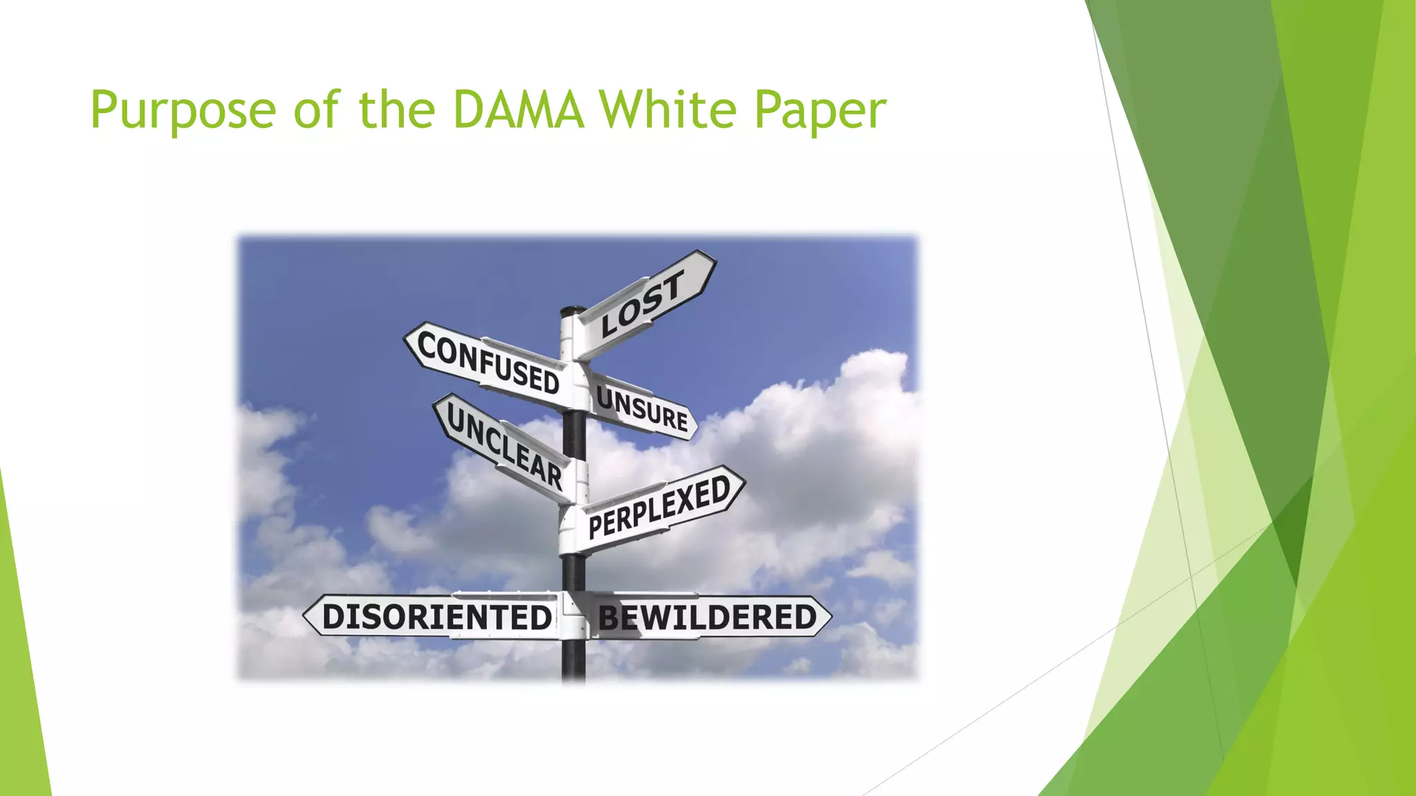 The Great Data Debate (1) Launch of DAMA DQ Dimensions White Paper | PDF