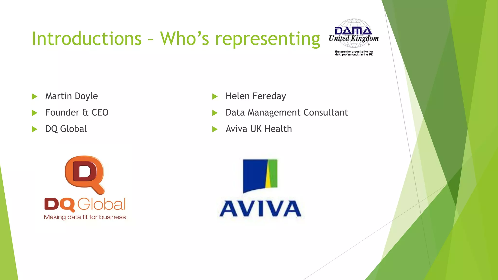 The Great Data Debate (1) Launch of DAMA DQ Dimensions White Paper | PDF