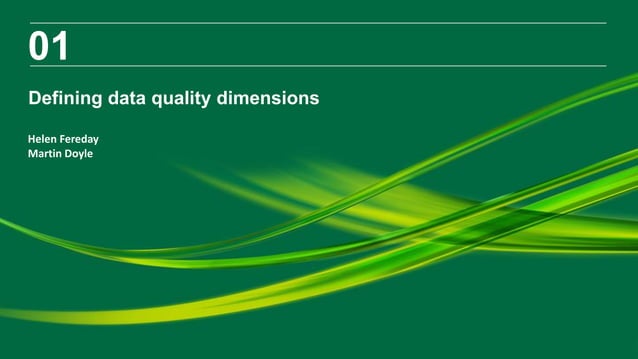 The Great Data Debate (1) Launch of DAMA DQ Dimensions White Paper | PPT