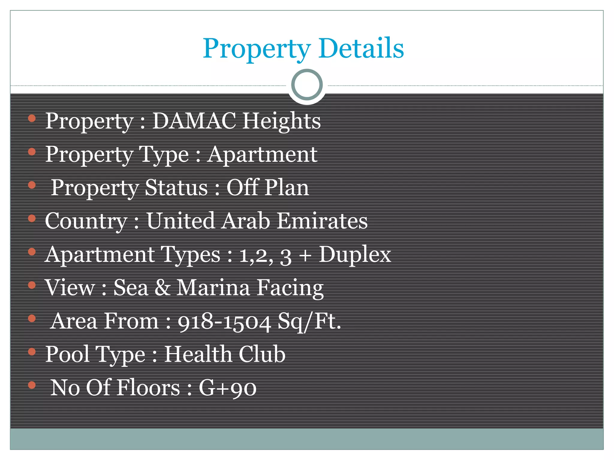 DAMAC Heights Dubai | PPT